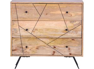 4061915193238 - Kommode GUTMANN FACTORY beige (natur) B85cm H75cm T42cm Sideboards