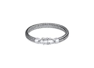 4056261057600 - Armband KUZZOI Herren oxidiert Kastenverschluss 925 Silber Armbänder Gr 19 cm ohne Stein Silber 925 (Sterlingsilber) silberfarben (silber) Herren Armbänder Silber