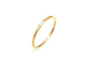 4050878555245 - Verlobungsring ELLI PREMIUM Stabelring Topas Rechteck Verlobung 585 Gelbgold Fingerringe Gr 52 mm Gelbgold 585 1 mm goldfarben (gold weiß) Damen Verlobungsringe