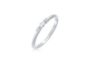 4050878659882 - Fingerring ELLI DIAMONDS Verlobungsring Diamant (003 ct) Rechteck 925 Silber Fingerringe Gr 52 mm 0006 carat ct P1 = bei 10-facher Vergrößerung erkennbare Einschlüsse mit Steinen Silber 925 (Sterlingsilber) 17 mm silberfarben (silber weiß) Damen