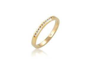 4050878492380 - Verlobungsring ELLI DIAMONDS Verlobung Bandring Diamant (005 ct) 585 Gelbgold Fingerringe Gr 52 mm 005 ct P1 = bei 10-facher Vergrößerung erkennbare Einschlüsse Gelbgold 585 2 mm goldfarben (gold weiß) Damen Verlobungsringe