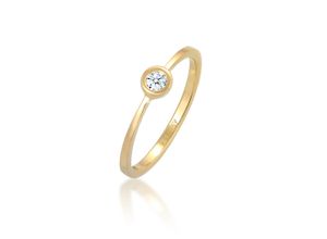 4050878493509 - Verlobungsring ELLI DIAMONDS Verlobung Solitär Diamant 006 ct 585 Gelbgold Fingerringe Gr 52 mm 0012 carat ct P1 = bei 10-facher Vergrößerung erkennbare Einschlüsse Gelbgold 585 15 mm weiß (weiß weiß) Damen Verlobungsringe