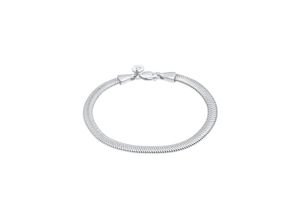 4050878617110 - Armband ELLI PREMIUM Flach Elegant Schlangenkette 925 Silber Armbänder Gr 16 cm ohne Stein Silber 925 (Sterlingsilber) silberfarben (silber) Damen Armbänder Silber