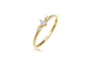 4050878584221 - Verlobungsring ELLI DIAMONDS Prinzessschliff Diamant (013 ct) 585 Gelbgold Fingerringe Gr 52 mm 0026 carat ct P1 = bei 10-facher Vergrößerung erkennbare Einschlüsse Gelbgold 585 12 mm goldfarben (gold weiß) Damen Verlobungsringe