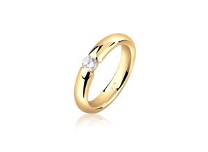 4050878579531 - Verlobungsring Damenring Solitär mit Zirkonia 925 Silber Fingerringe Gr 52 mm Silber 925 (Sterlingsilber) 4 mm goldfarben (gold weiß) Damen Verlobungsringe