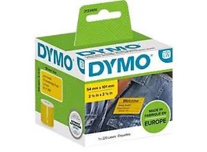 3026981334009 - DYMO Große LW-Versandetiketten -Namensschilder (gelb) 54 mm x 101 mm Rolle mit 220 leicht ablösbaren Etiketten selbstklebend für LabelWriter-Beschriftungsgeräte authentisches Produkt