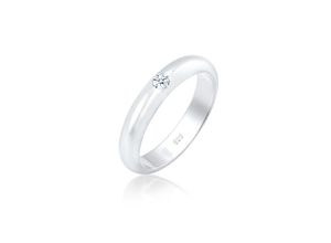 4050878571016 - Verlobungsring ELLI DIAMONDS Solitär Verlobung Diamant (006 ct) 925er Silber Fingerringe Gr 52 mm 0012 carat ct P1 = bei 10-facher Vergrößerung erkennbare Einschlüsse Silber 925 (Sterlingsilber) 4 mm silberfarben (silber weiß) Damen Verlobungsringe