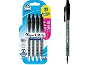 3026981082092 - Paper Mate FlexGrip Gelstifte | 07 mm | schwarze Tinte | 4 Stück