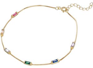 4068222713722 - Armband FIRETTI Schmuck Geschenk Silber 925 Armschmuck Armkette Rainbow Armbänder Gr Silber 925 (Sterlingsilber) bunt (gelbgoldfarben lavendel dunkelblau grün kristallweiß champagner rosa rosa) Damen Armbänder Silber mit Zirkonia (synth)