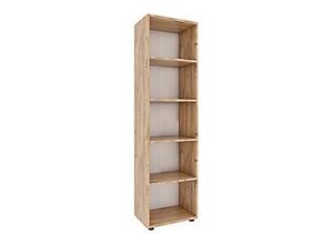 4051814420566 - Holzregal stehend platzsparender Aktenschrank Maße ca H 178 x B 49 x T 32 cm Elegantes Regal Büroregal – Ulas 5f
