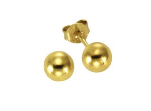 4006046226066 - Paar Ohrstecker VIVANCE 585 Gold Kugel 65mm Ohrringe Gr ONE-SIZE Gold gelb Damen Ohrstecker