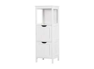 4059852826494 - Badschrank Badkommode lackiertes Badregal weivü Badezimmer Schrank mit abnehmbaren Schubladen Nachtkommode Eckkommode 30x30x89cm LBH