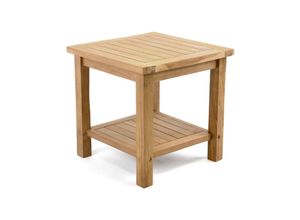 4051814388880 - Beistelltisch Blumenhocker Teakholz behandelt Balkon Terrasse 50x50cm