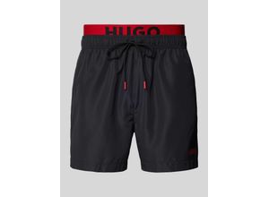 4063538282801 - HUGO Herren Badeshort Flex schwarz Größe S 50496287