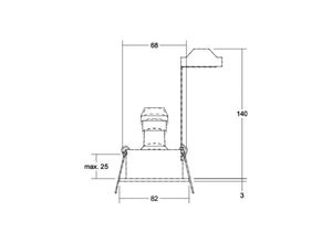 4251433950721 - BRUMBERG Tirrel deep Einbauspot GU10 rund alu