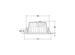 4251433939214 - BRUMBERG LED-Einbaudownlight Lydon Midi on off 4000 K