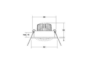 4251433950585 - BRUMBERG LED-Einbauspot Tirrel-R RC Treiber rund alu matt