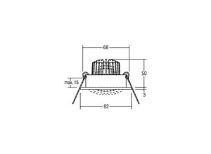 4251433906681 - BRUMBERG LED-Einbaustrahler Tirrel-R on off titan matt