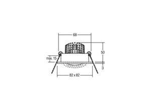 4251433906759 - BRUMBERG LED-Einbaustrahler Tirrel-S on off hellgold