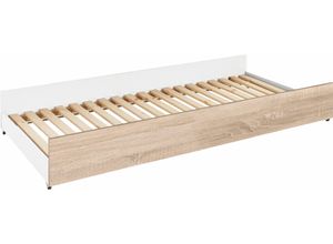 4038061017756 - Schubkasten WIMEX Joker braun (struktureichefarben hell) B203cm H215cm T93cm Schubladen zusätzliche Schlafgelegenheit Gästebett inklusive Lattenrost
