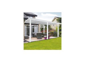 4058166005786 - HOME DELUXE Terrassenüberdachung SOLIS - 434 x 303 x 226   278 cm Weiß