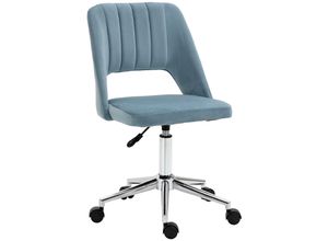 4251774916547 - Bürostuhl moderner Stil drehräder High-End-Gaslift Blau 49 x 54 x 79-91 cm (BxTxH) Schreibtischstuhl Gamingstuhl Computerarbeitsstuhl Computerstuhl