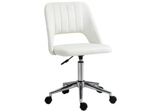 4251774916561 - Bürostuhl ergonomisch geformt high-end gaslift Beige 49 x 54 x 79-91 cm (BxTxH) Schreibtischstuhl Gamingstuhl Computerarbeitsstuhl Computerstuhl