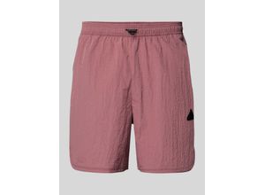 4067894734684 - Regular Fit Shorts mit Label-Detail