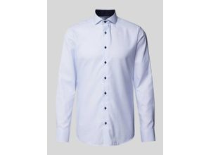 4059268270041 - ETERNA Hemd Langarm Hai-Kragen Slim Fit uni für Herren blau 41