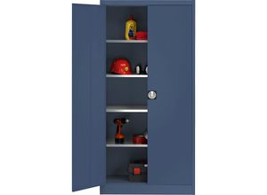 4250633313589 - Flügeltürenschrank BxTxH 950x420x1950 mm ral 5007 brilliantblau Fachlast 80 kg