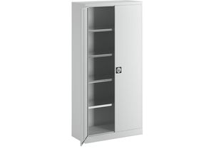 4250633313633 - - Flügeltürenschrank BxTxH 950x420x1950 mm ral 7035 lichtgrau Fachlast 80 kg