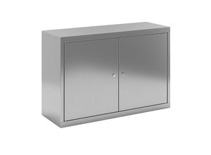 4021177027658 - Edelstahl-Hängeschrank HxBxT 600 x 900 x 320 mm 2 Fachböden