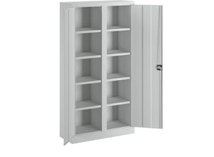 4055479003256 - Schwerlastschrank Höhe 1950 mm 8 Fachböden grau