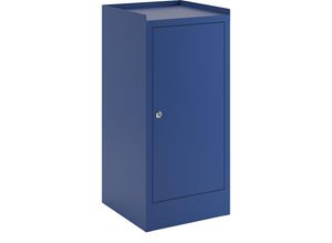 8697653675659 - eurokraft basic Werkzeugschrank mit 1 Schublade 2 Fachböden HxBxT 750 x 350 x 350 mm enzianblau RAL 5010