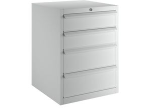 4061753046529 - Schubladenschrank BxT 600 x 600 mm Höhe 800 mm 4 Schubladen lichtgrau