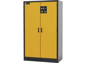 4250101136818 - asecos Feuerbeständiger Gefahrstoffschrank Typ 30 2-türig Breite 1164 mm goldgelb