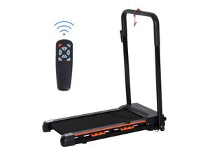 4251774978453 - Faltbares Laufband mit LCD Display schwarz 54 x 101 x 105 cm (BxTxH) Aerobic-Training Fitnessgerät Ausdauer Sport