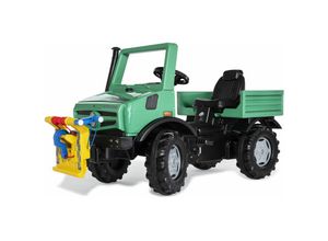 4006485038244 - Rolly Toys - RollyToys Forst Unimog Tretfahrzeug grün für Kinder ab 3 Jahren mit Seilwinde