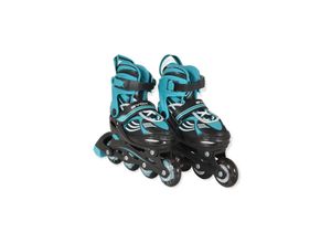 3800146228149 - Byox Inliner 2 in 1 Double blau Rollschuhe PU-Rollen ABEC-5 Lager verstellbar S (Gr 30-33)