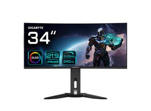 4719331858926 - 34 GIGABYTE MO34WQC2 - 3440x1440 (WQHD) - 240Hz - QD-OLED - 18W USB-C - Curved