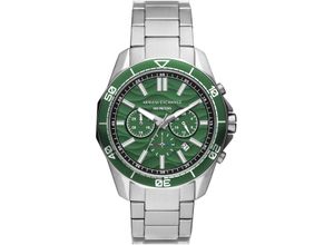 4064092269284 - Chronograph ARMANI EXCHANGE Armbanduhren silberfarben Herren Hochzeitsmode Quarzuhr Armbanduhr Herrenuhr bis 10 bar wasserdicht Datum