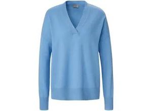 4061389802711 - V-Pullover aus 100% Kaschmir blau 38 40