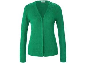 4061389802612 - Strickjacke aus 100% SUPIMA®-Baumwolle grün 36