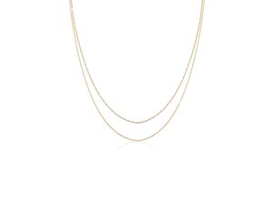 4050878593421 - Ketten-Set ELLI Choker Set (2tlg) Venezia Gliederkette 925 Silber Halsketten Gr 36 ohne Stein Silber 925 (Sterlingsilber) Länge 36 cm goldfarben (gold) Damen Halsketten