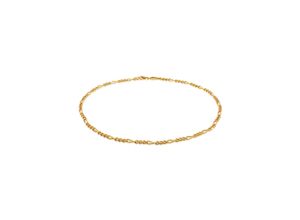 4050878589899 - Kette ohne Anhänger ELLI PREMIUM Choker Figarokette 925 Silber Halsketten Gr 40 ohne Stein Silber 925 (Sterlingsilber) Länge 40 cm goldfarben (gold) Damen Ketten ohne Anhänger