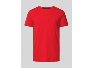 8719861384847 - - Schmal geschnittenes T-Shirt in Rot mit Logo