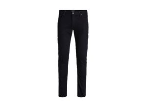 5713232258723 - JACK & JONES Slim-Fit Jeans JJIGLENN JJFELIX GE 046 50SPS Black Denim Unifarben Schwarz - Gr 33 x 32