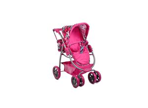 3800146256432 - Puppenbuggy Puppenwagen Sweet Hard 9662 Winterkorb Tasche einstellbare Höhe