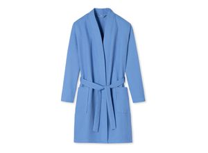 4007066294547 - Bademantel Waffelpiqué blau - Essentials für Damen SXL