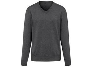 4061389403772 - V-Pullover aus 100% Premium-Kaschmir Cashmere grau 48